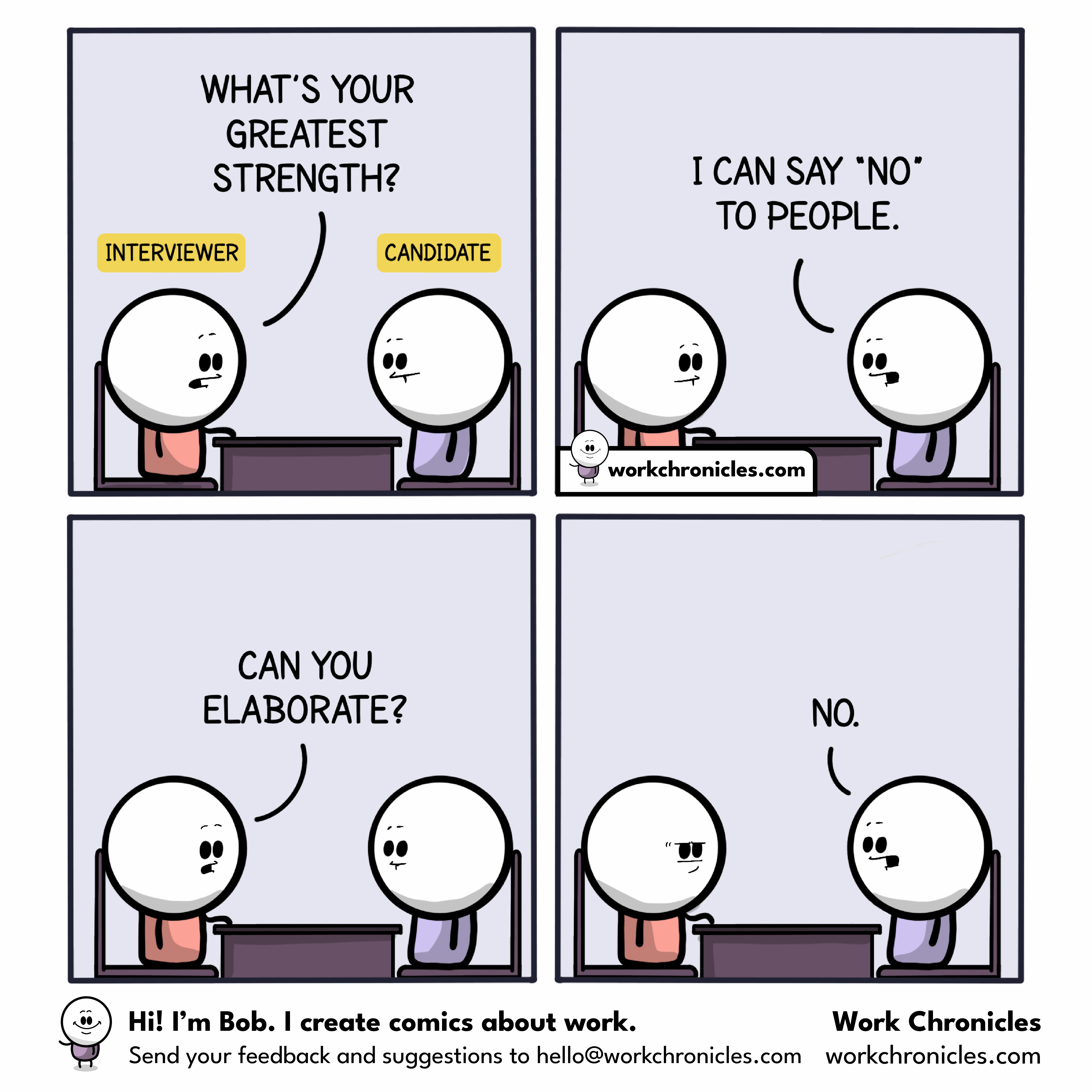 (comic) Learn to say No - Work Chronicles