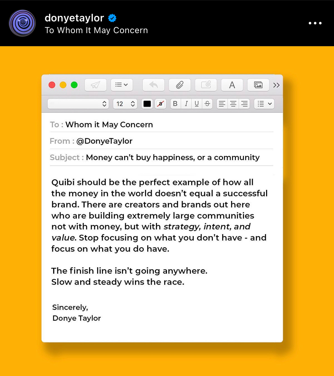 To Whom It May Concern 2.0 - by DonYé Taylor
