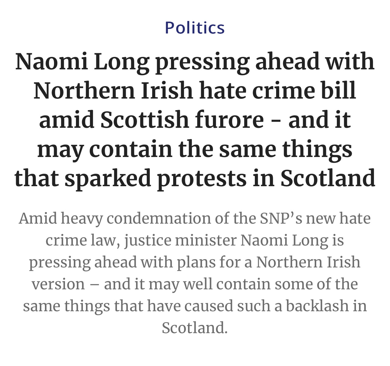 Hate Crime law is hateful - David Vance Substack