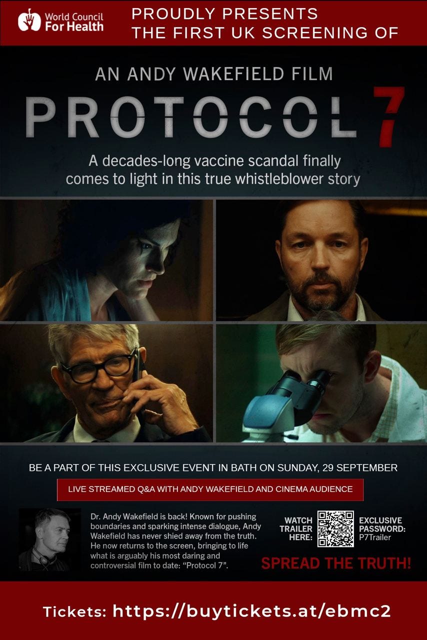 A decades-long vaccine scandal finally comes to light. Join us for the *first ever* UK screening ...