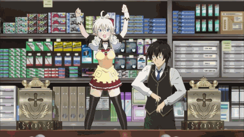 Omake Gif Anime - Yuushibu - Episode 12 - Fino Dance