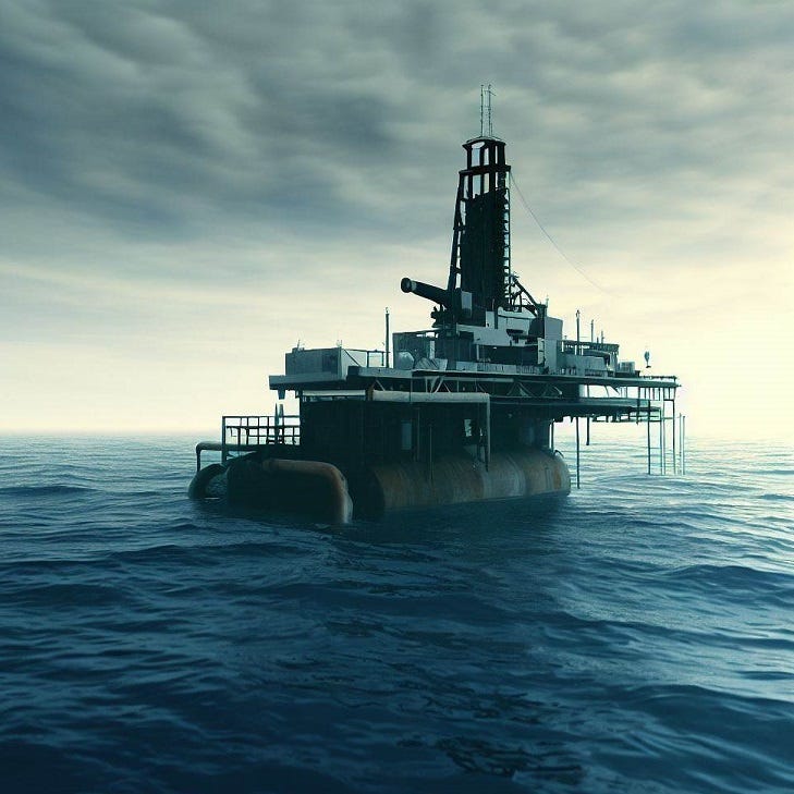 Amy, "Dad", and Oil Rigs - by James Ron