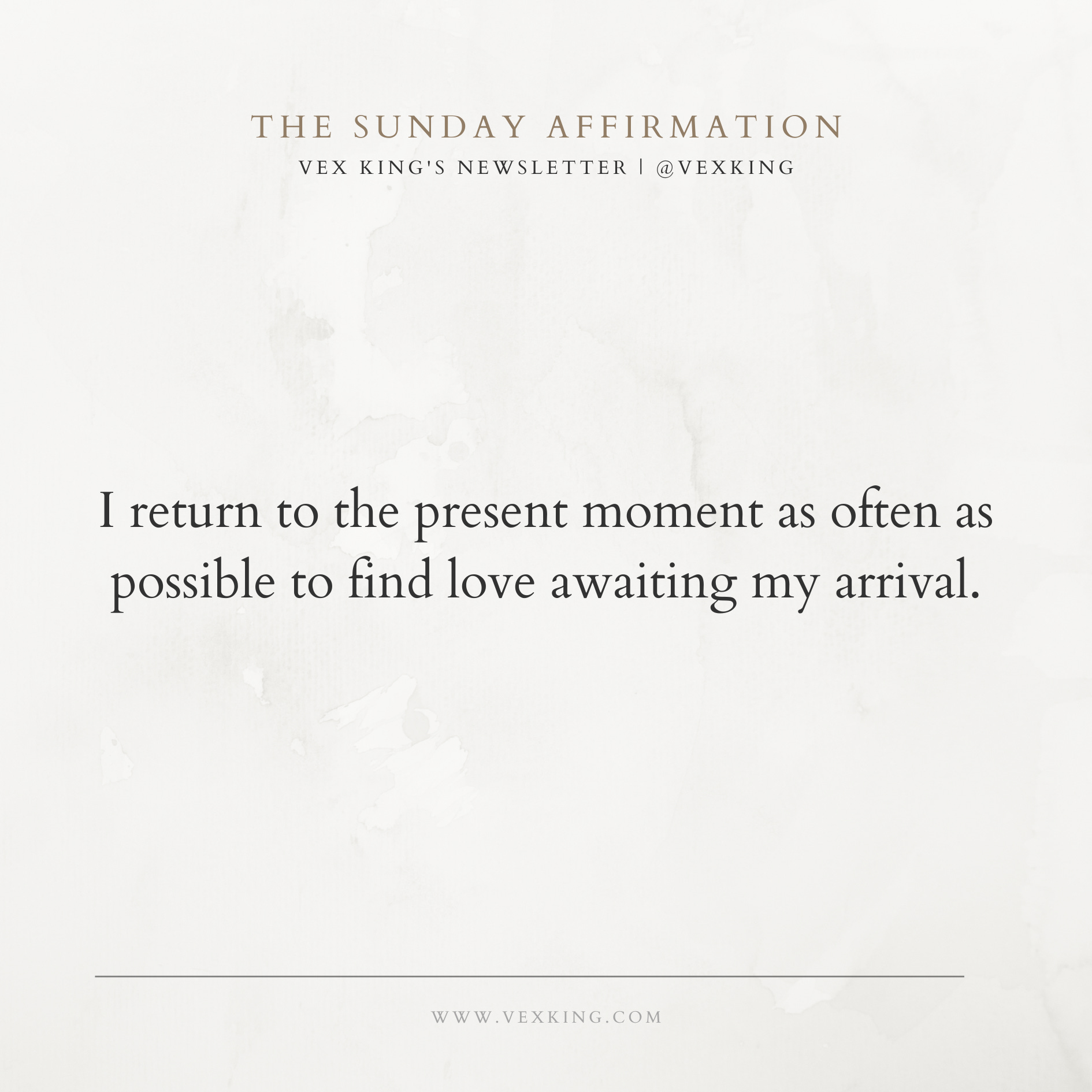 Love Lives in the Present - by Vex King - Wisdom Waves
