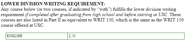 Planning Your Transfer to USC