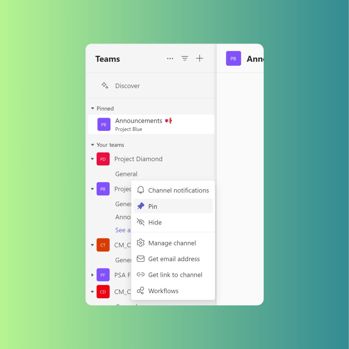 Pin & Hide Your Way to Teams Channel Glory - by Jaime López