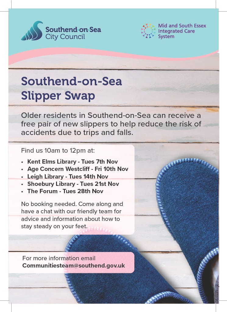 Slipper swap project aims to reduce trips and falls 📍🥿