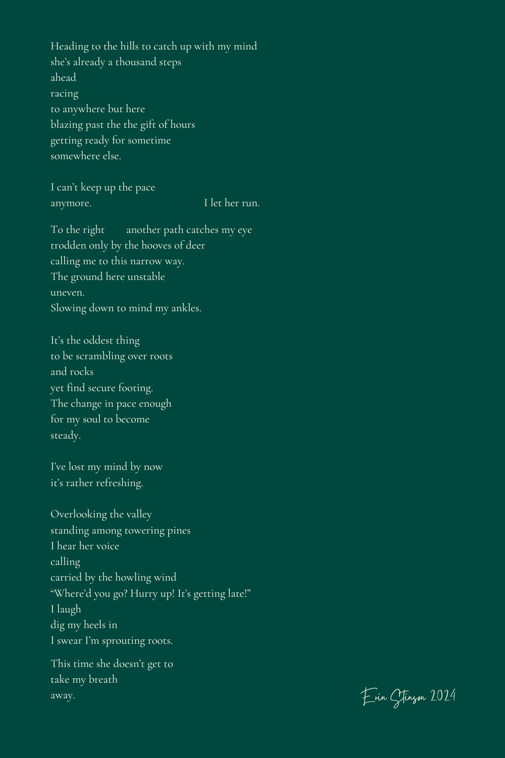 leap year - by Erin Stinson - Notes From the Wilderness
