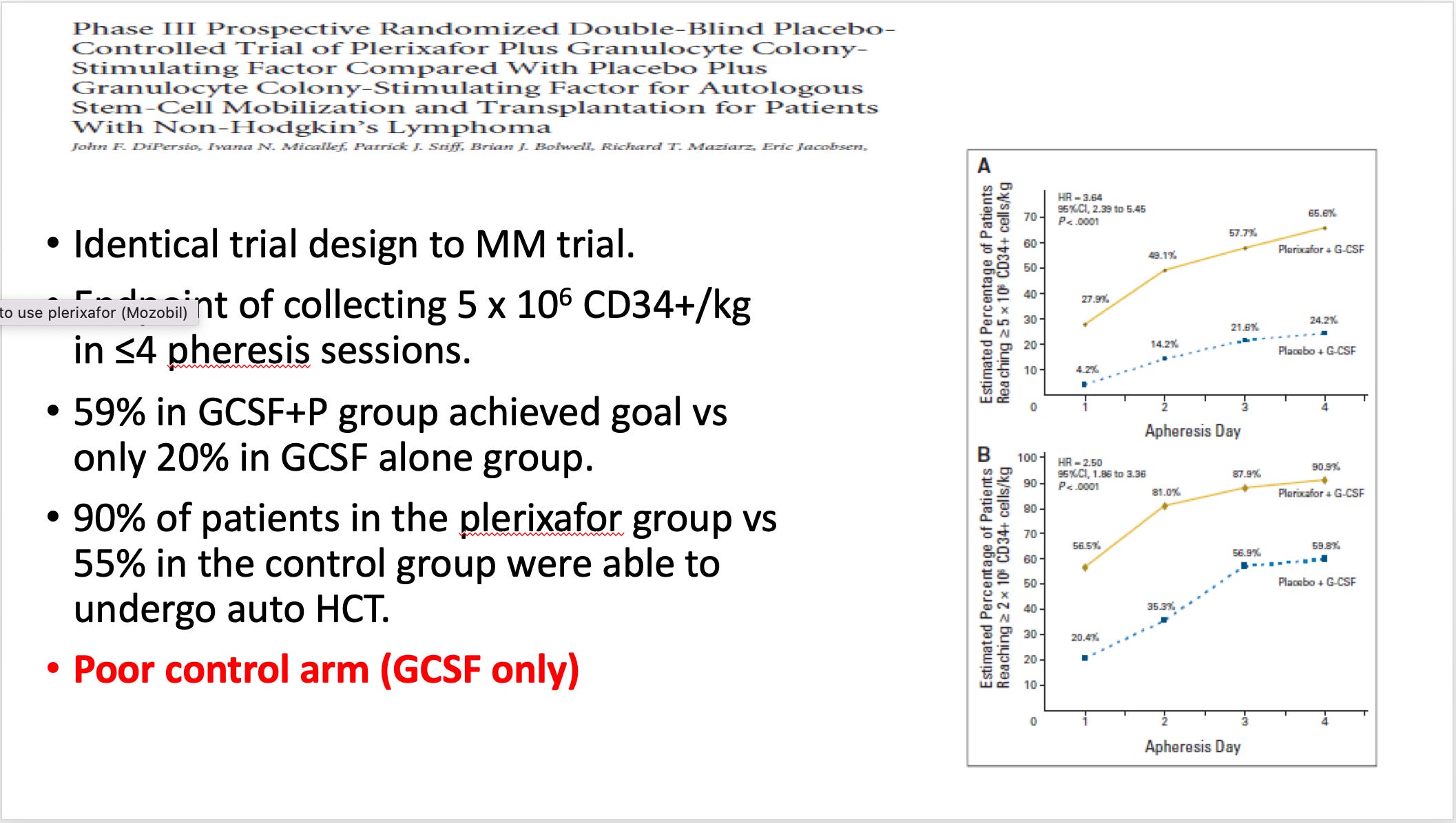 Peripheral Blood Stem Cell Mobilization!