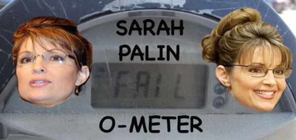 Sarah Palin Premature Withdrawal Watch! - by Ken Layne