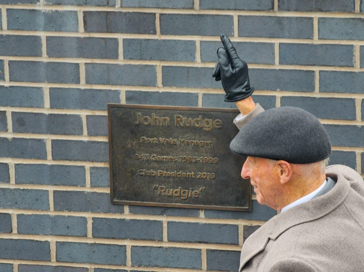 Fans Celebrate John Rudge’s 80th Birthday with Statue Unveiling at Vale ...