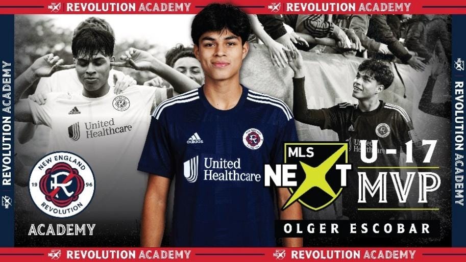 Olger Escobar Named MLS NEXT U-17 MVP - by Josh Nye