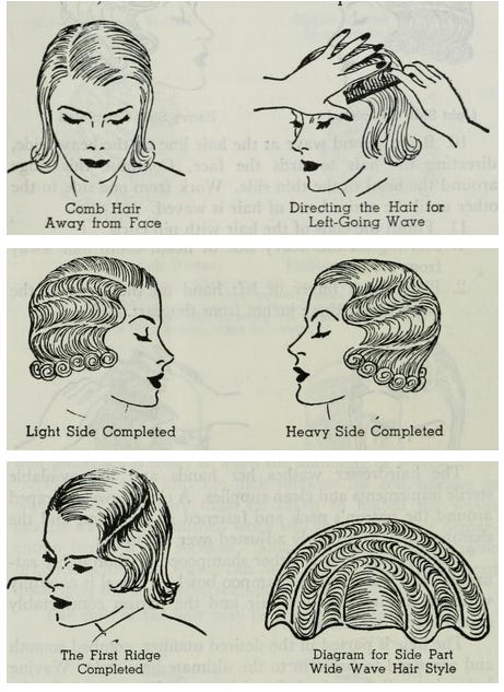 Hair-Dressing. - by Jenny Walton - JENNY SAIS QUOI