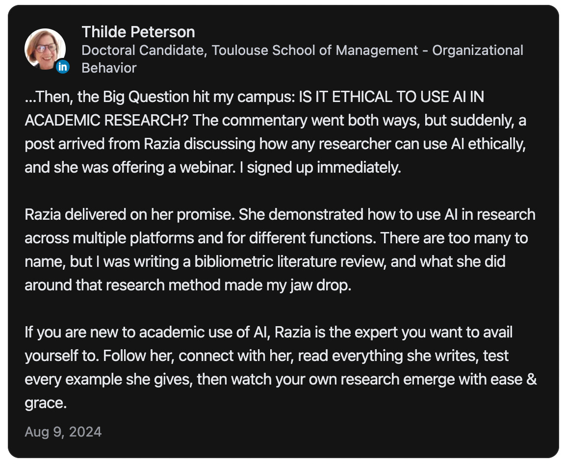 How I use AI in my Research? - by Razia Aliani