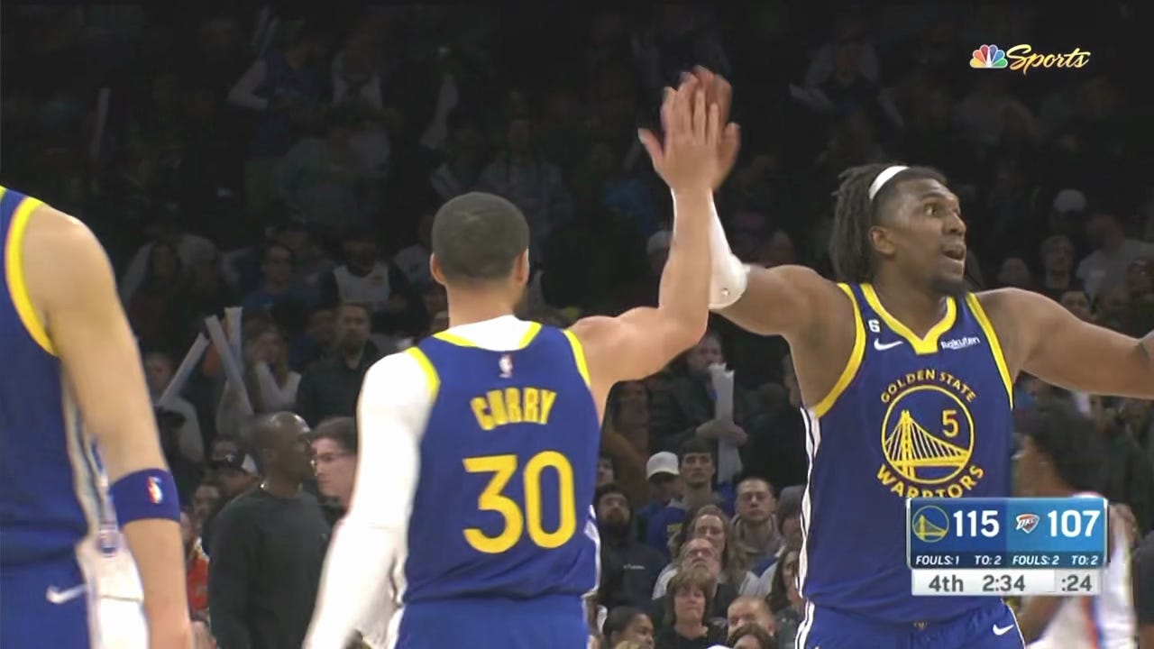 Explain: Kevon Looney switches stop the Thunder; Steph Curry and Jordan Poole end game with threes