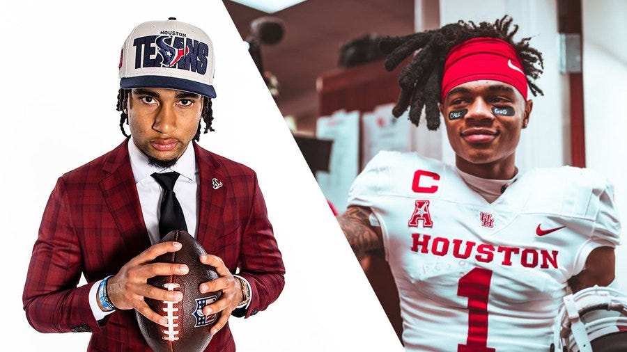 Nathaniel “Tank” Dell and CJ Stroud a match made in video gameland.