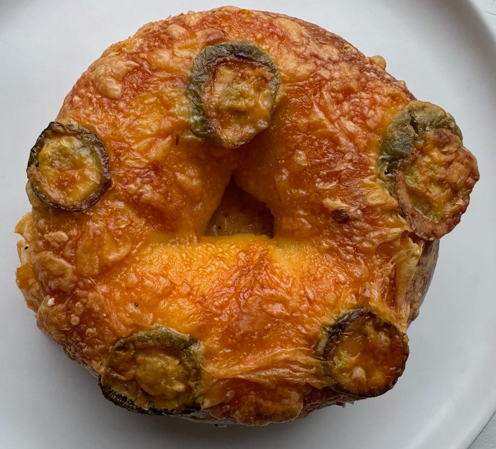 The Seattle jalapeño cheddar bagel jamboree: Loxsmith Bagels