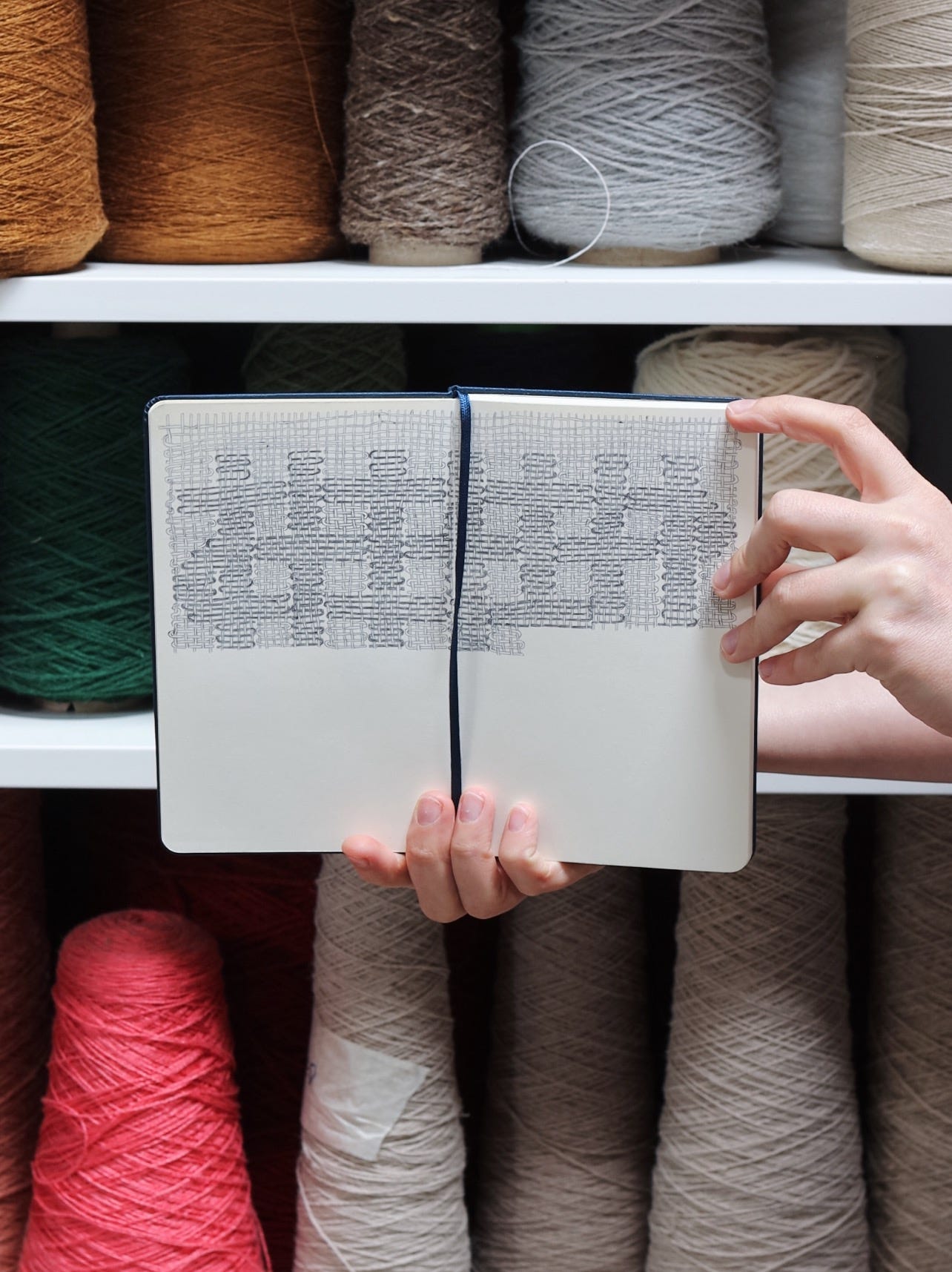 Drawing A Weaving - by Christabel Balfour