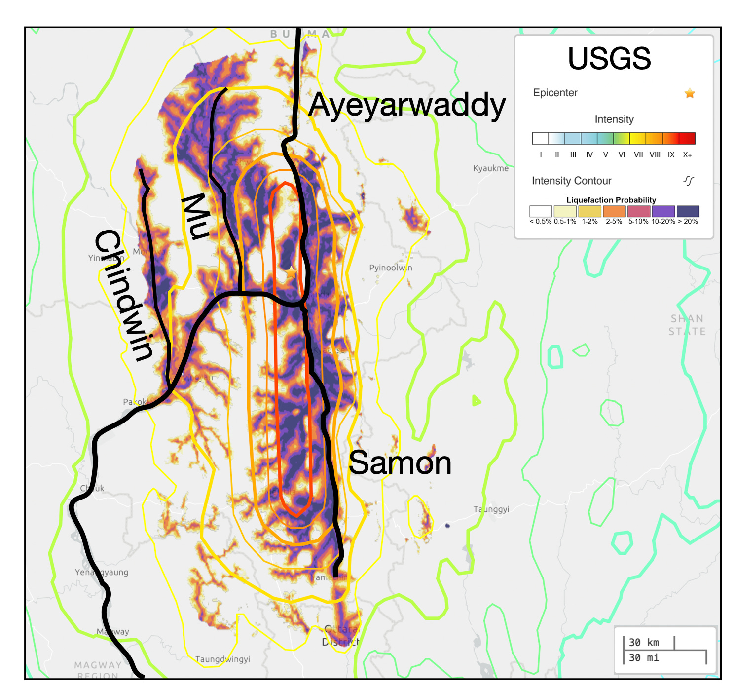 Catastrophic M7.7 earthquake caused by rupture of Sagaing Fault in Myanmar