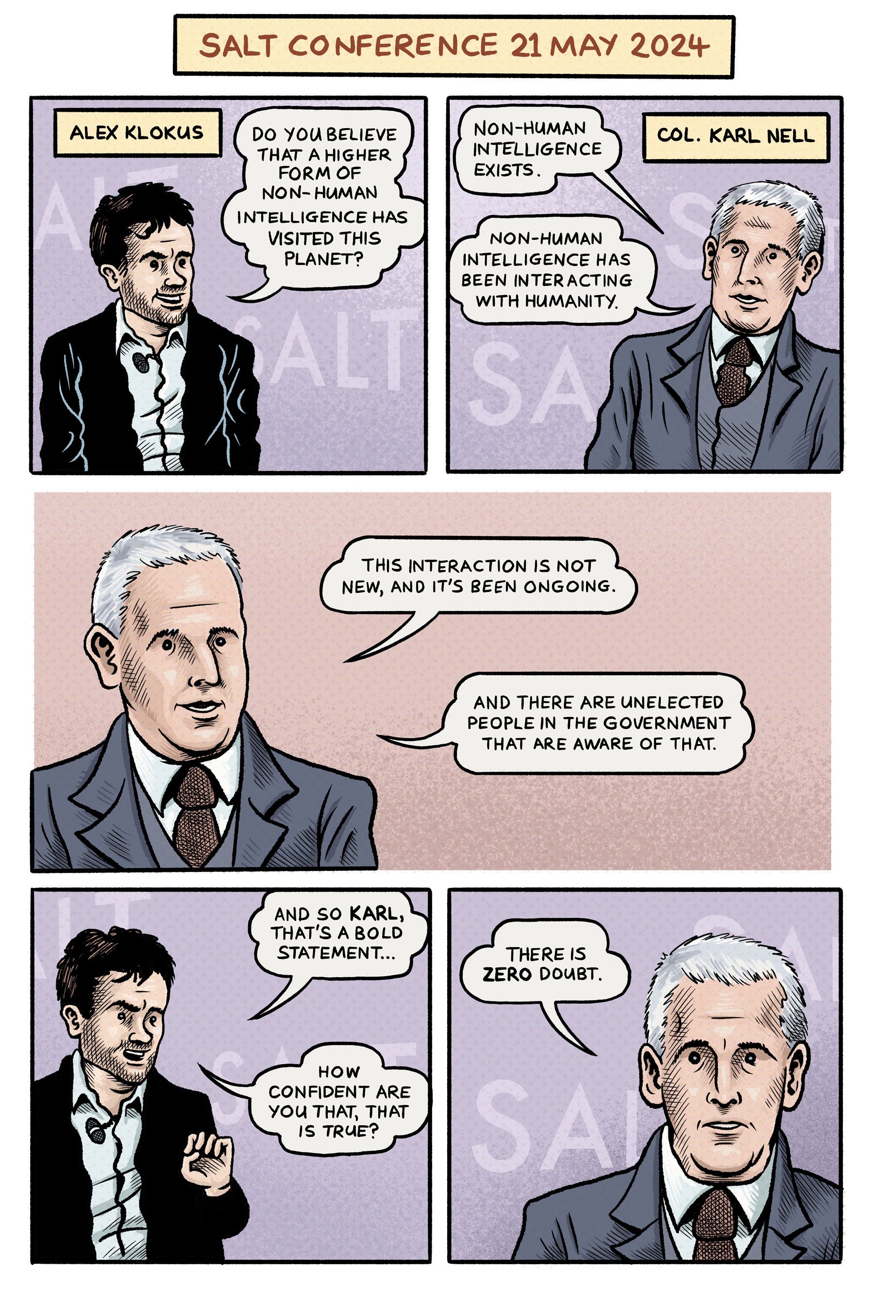 Col. Karl Nell interview and Elizondo's book 'Imminent'.