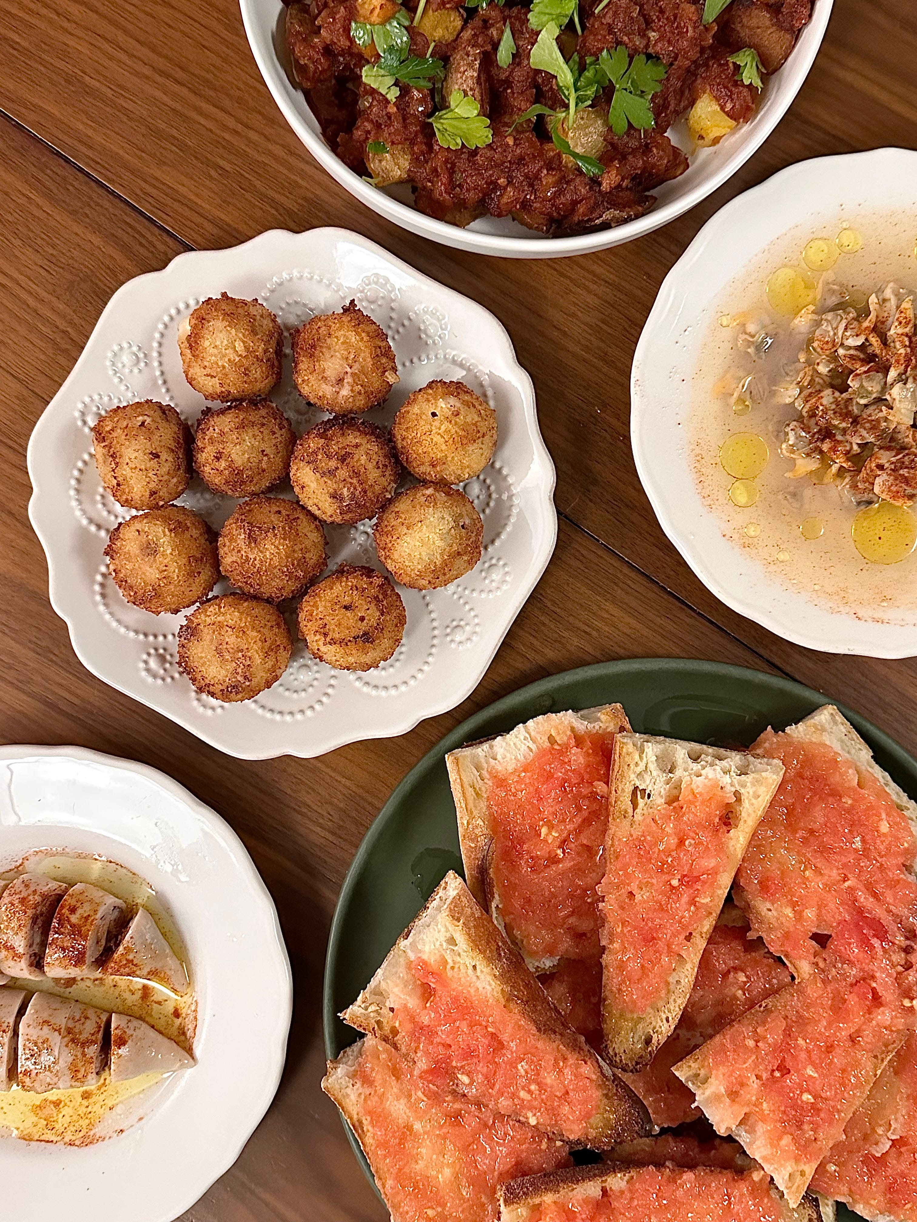 Pan con Tomate & Croquetas de Jamon - by Sohla El-Waylly