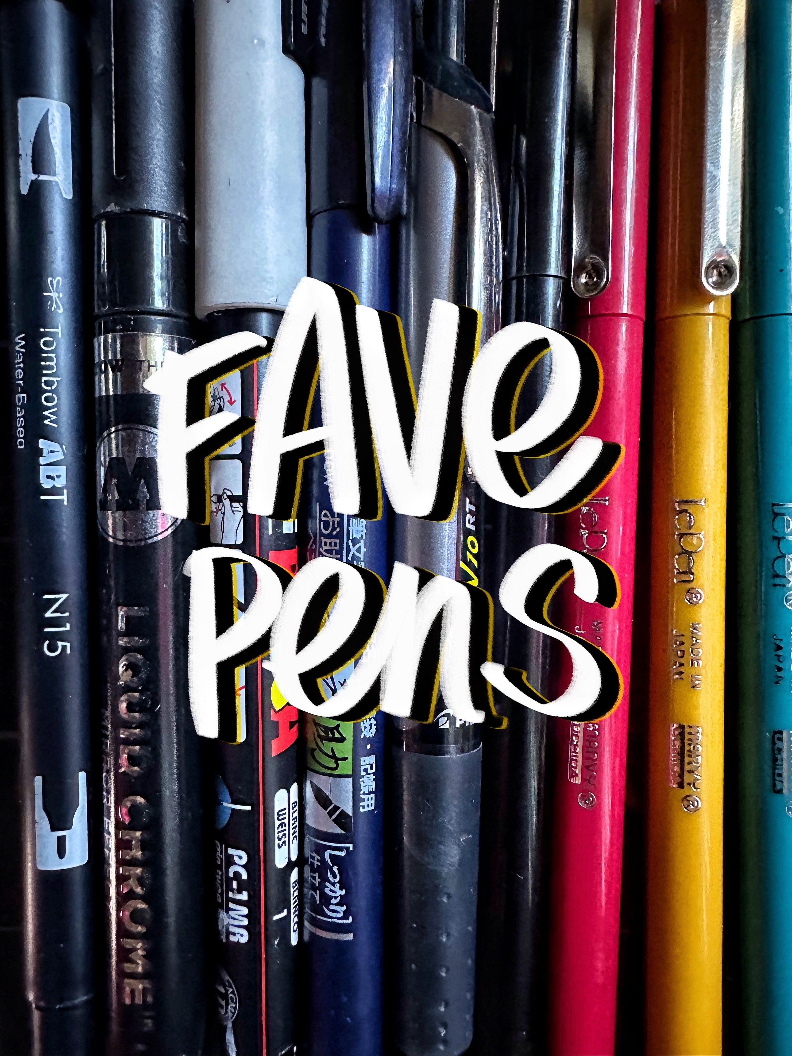 Current Fave Pens - by Tracy Benjamin