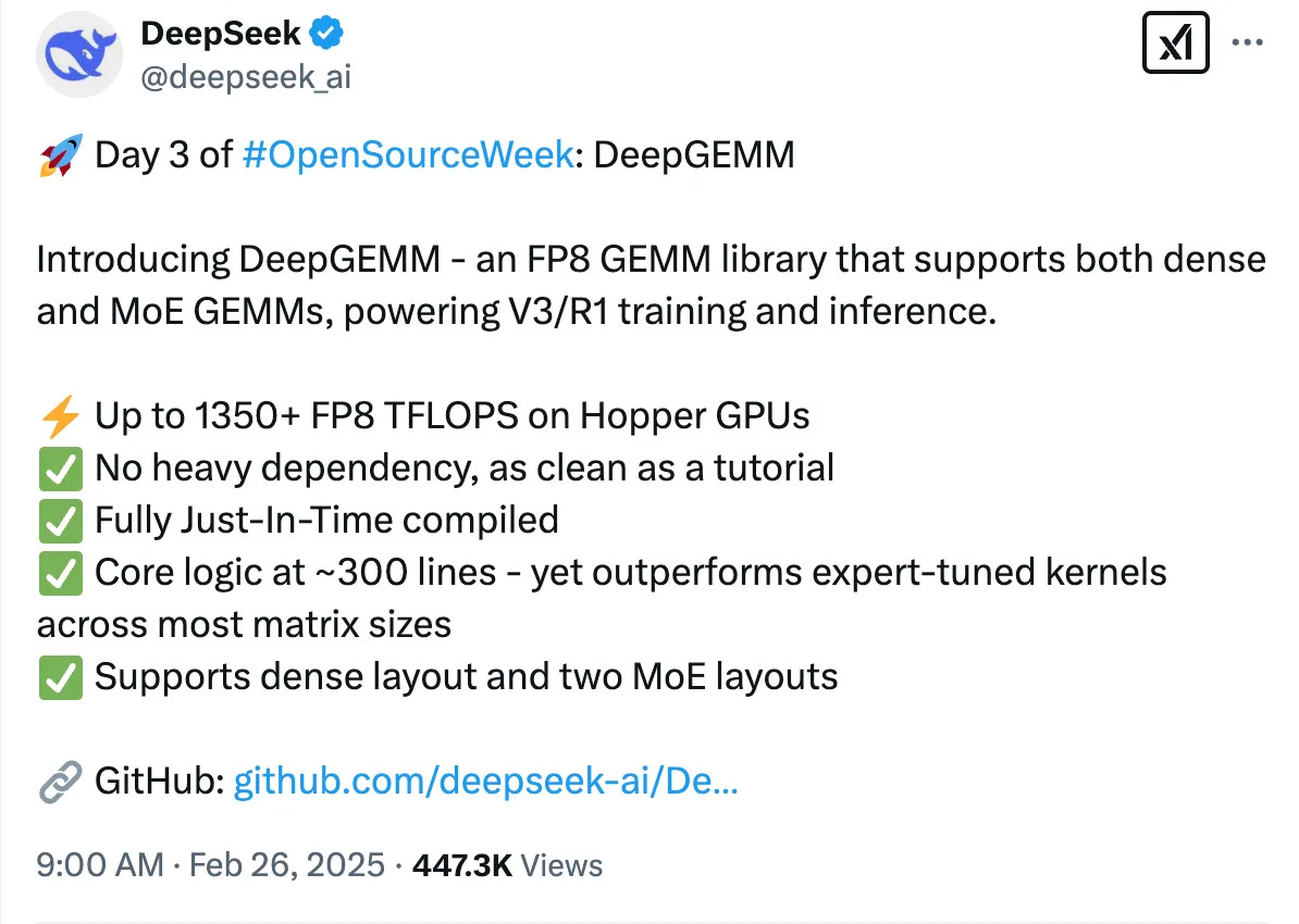 DeepSeek OpenSourceWeek Day 3: DeepGEMM In-Depth Analysis