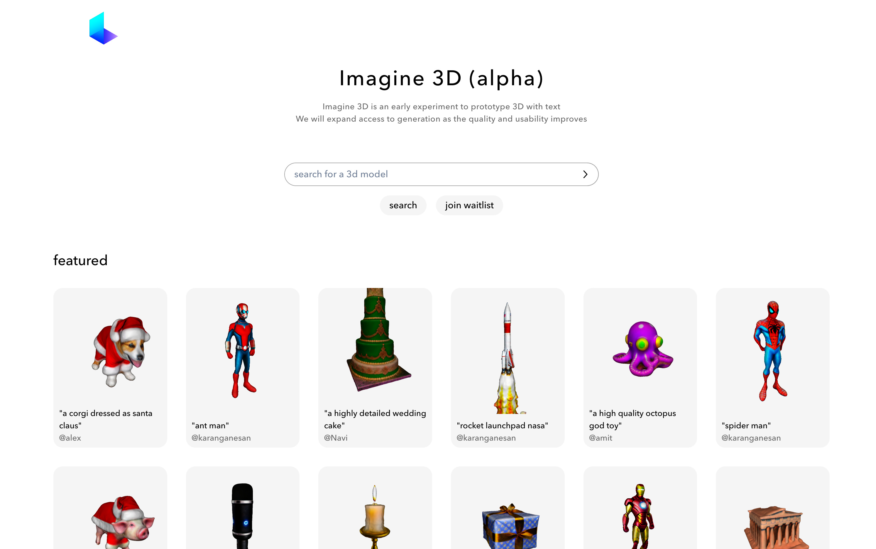 Text to 3D - Where is Midjourney for 3D models?