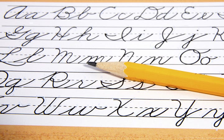 The Hidden Benefits of Cursive Writing