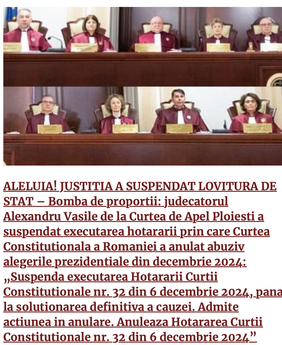 Opus nr. 382 - Puterile in stat se caftesc intre ele. Sentinta-ȘOC de ...