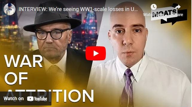 INTERVIEW: We’re seeing WW1-scale losses in UKRAINE