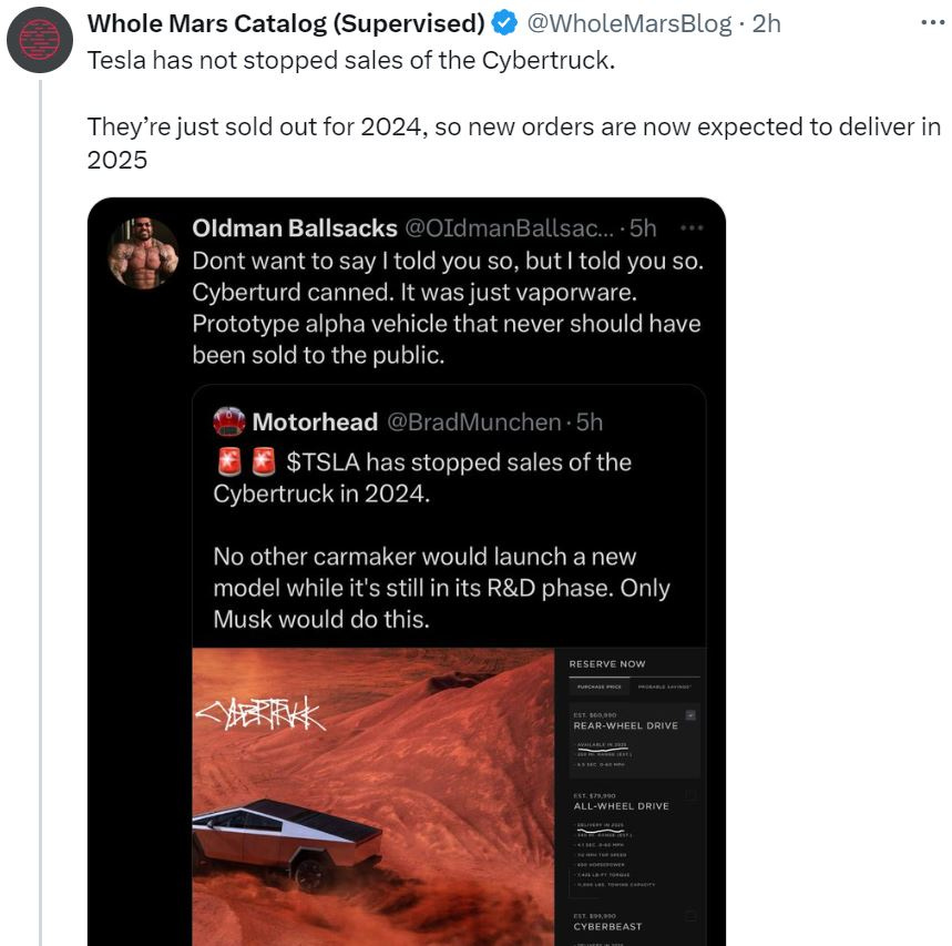 Tesla Cybertruck Problems? Deliveries Pushed Out to 2025