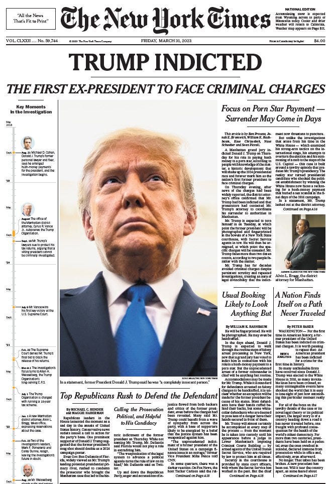 How to Talk about the Trump Indictment - by Dan Pfeiffer