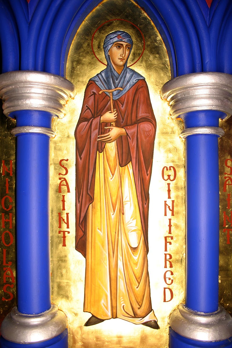 "Death shall have no dominion over you": St Winifred of Holywell