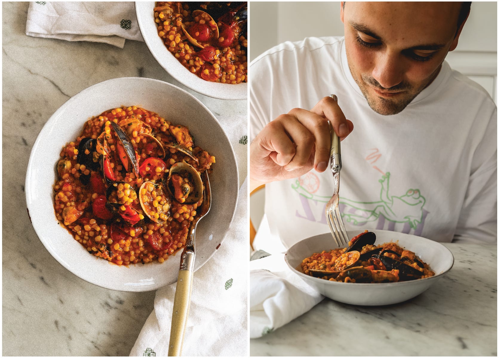 Fregola con Cozze e Vongole - by Allegra D'Agostini