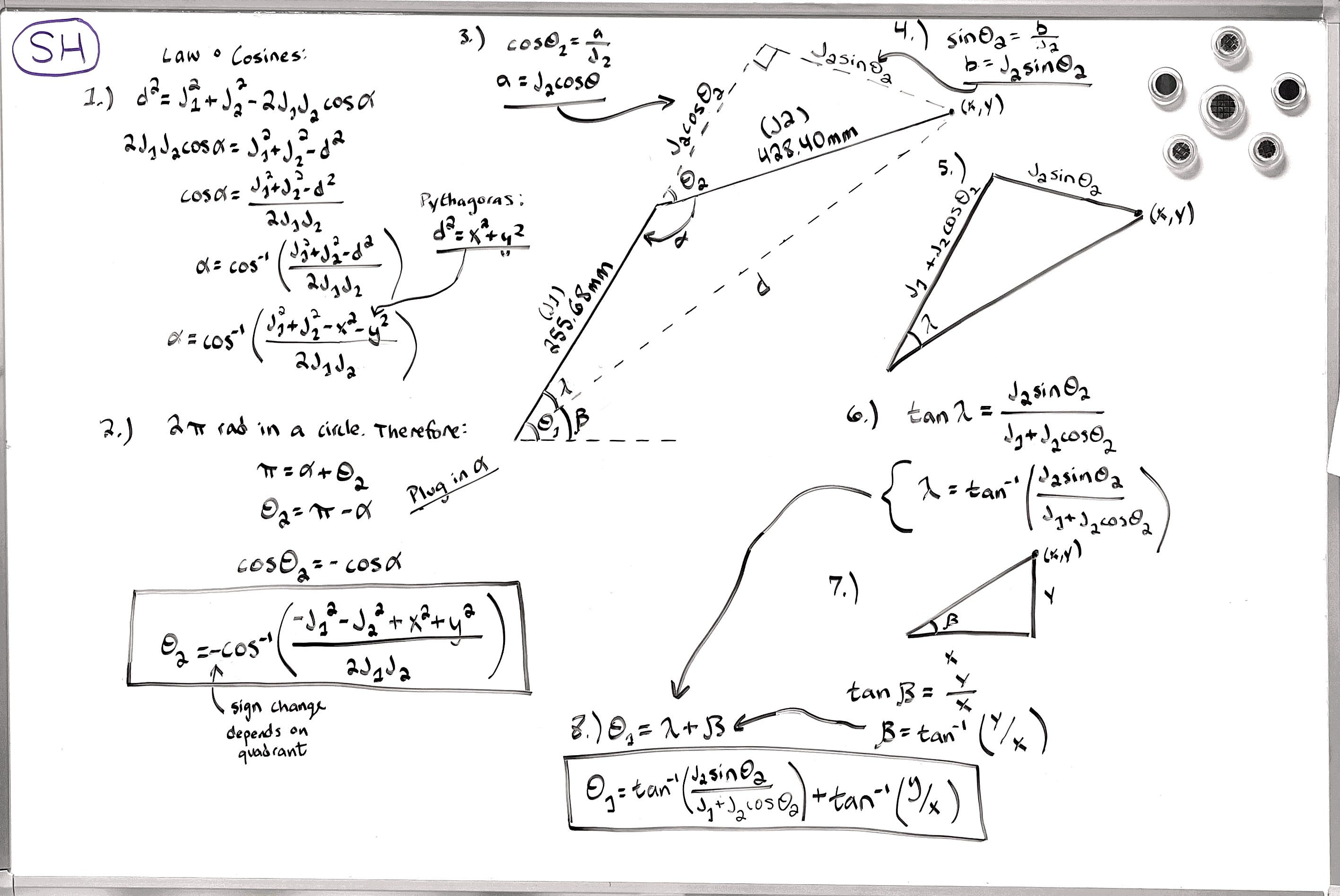 Calculating Inverse Kinematics for a 5DOF Robotic Arm (E.R.A. Software Update)