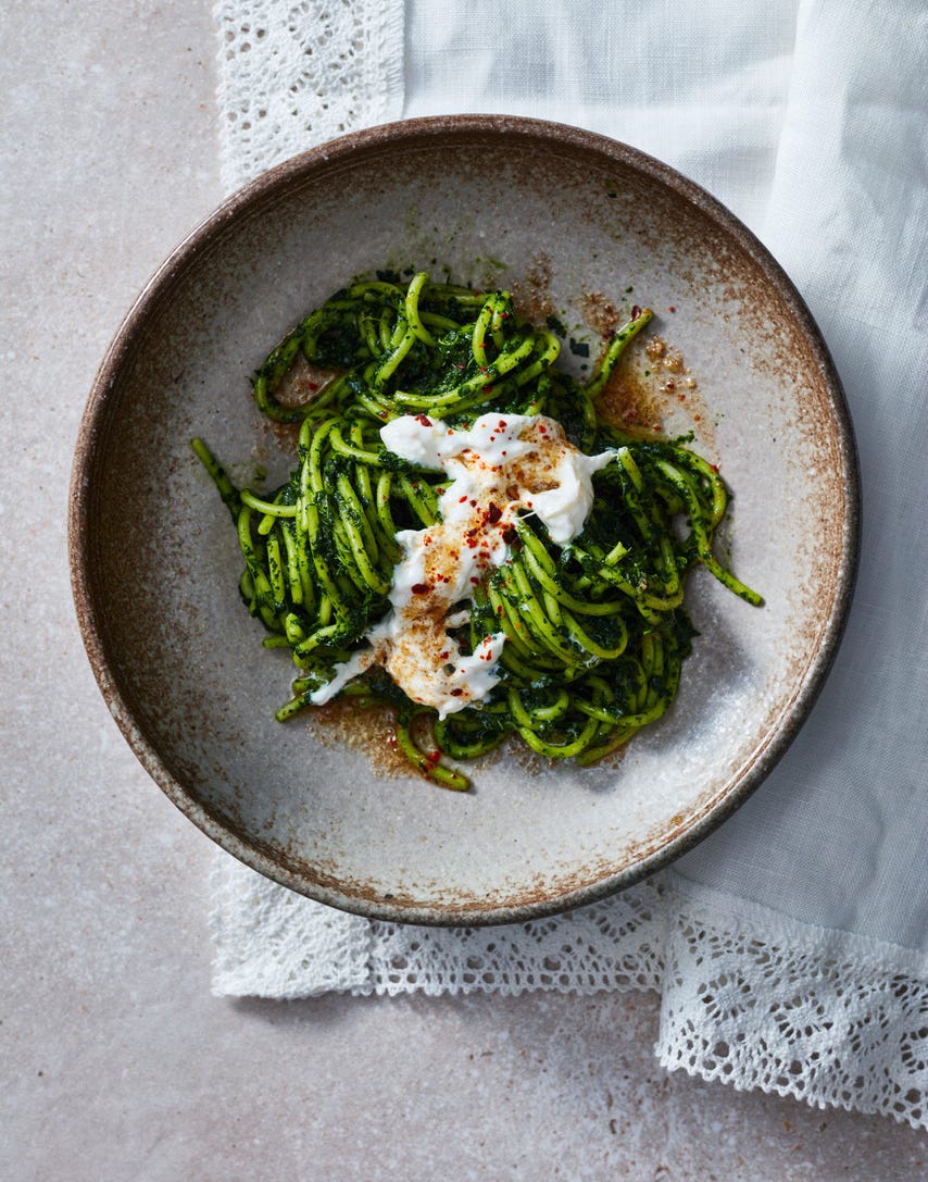 De lekkerste groene spaghetti - FC VANJA