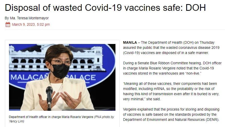 New Strategies to Force Uptake: Philippines DOH to Force Legacy Vaccine ...