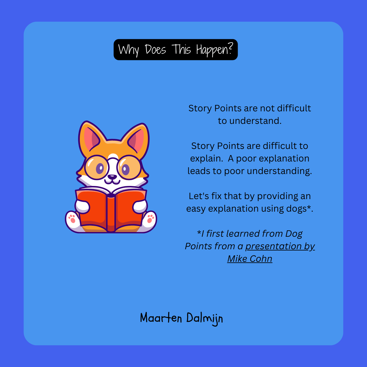 The Easiest Way to Explain Story Points - Corgi Edition