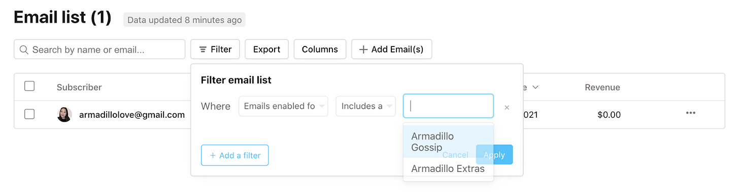 A guide to publication sections - On Substack