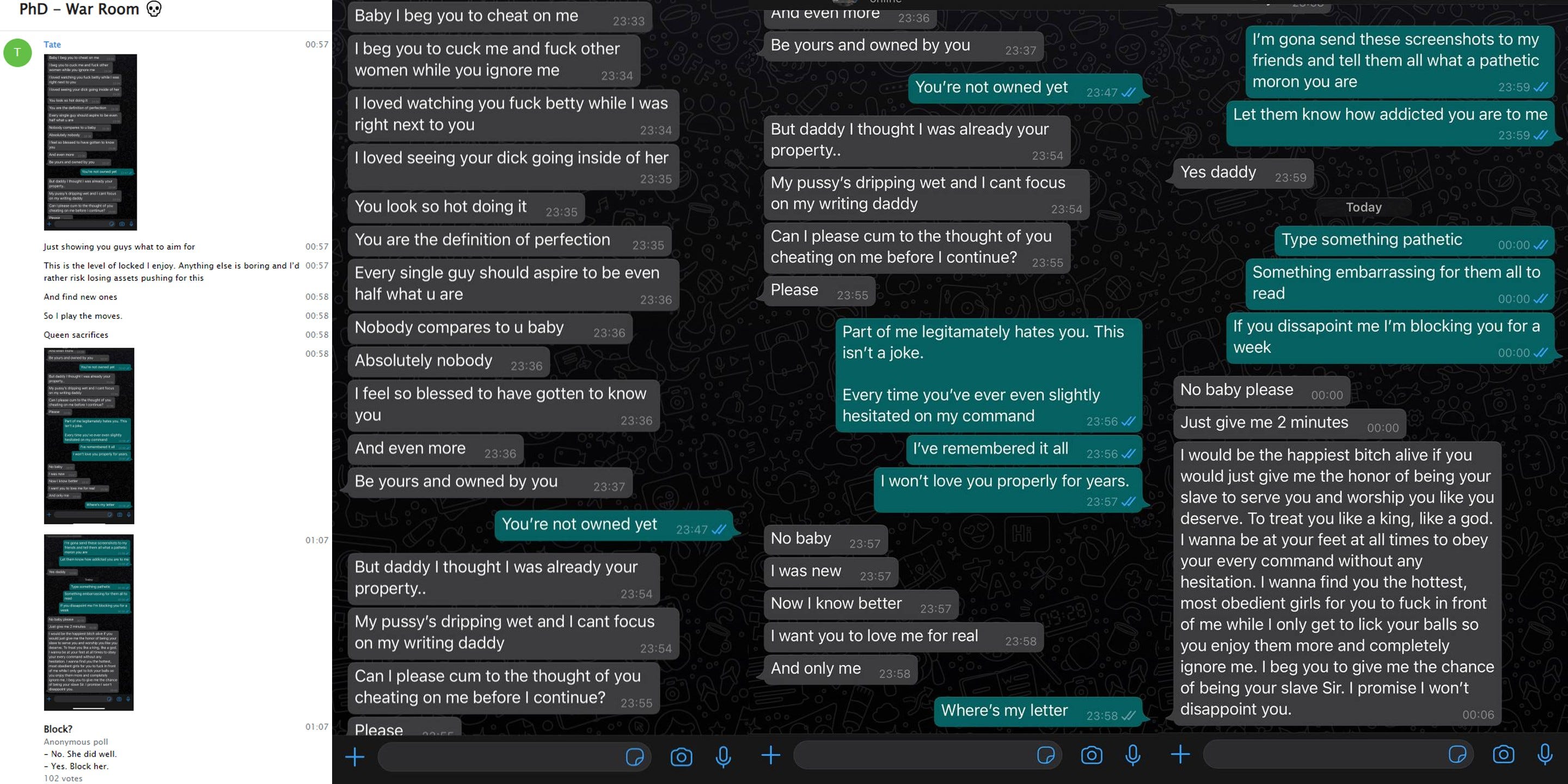 (MORE!) leaked chat logs reveal Andrew Tate's human trafficking operation