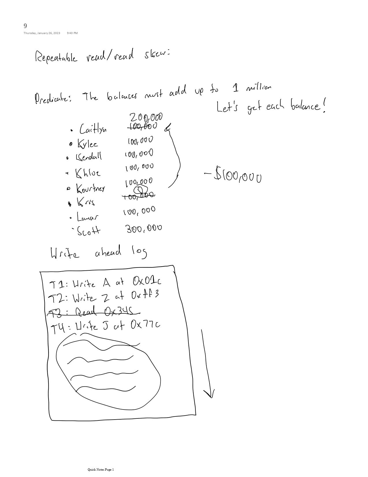 9: Snapshot Isolation - by Jordan Epstein