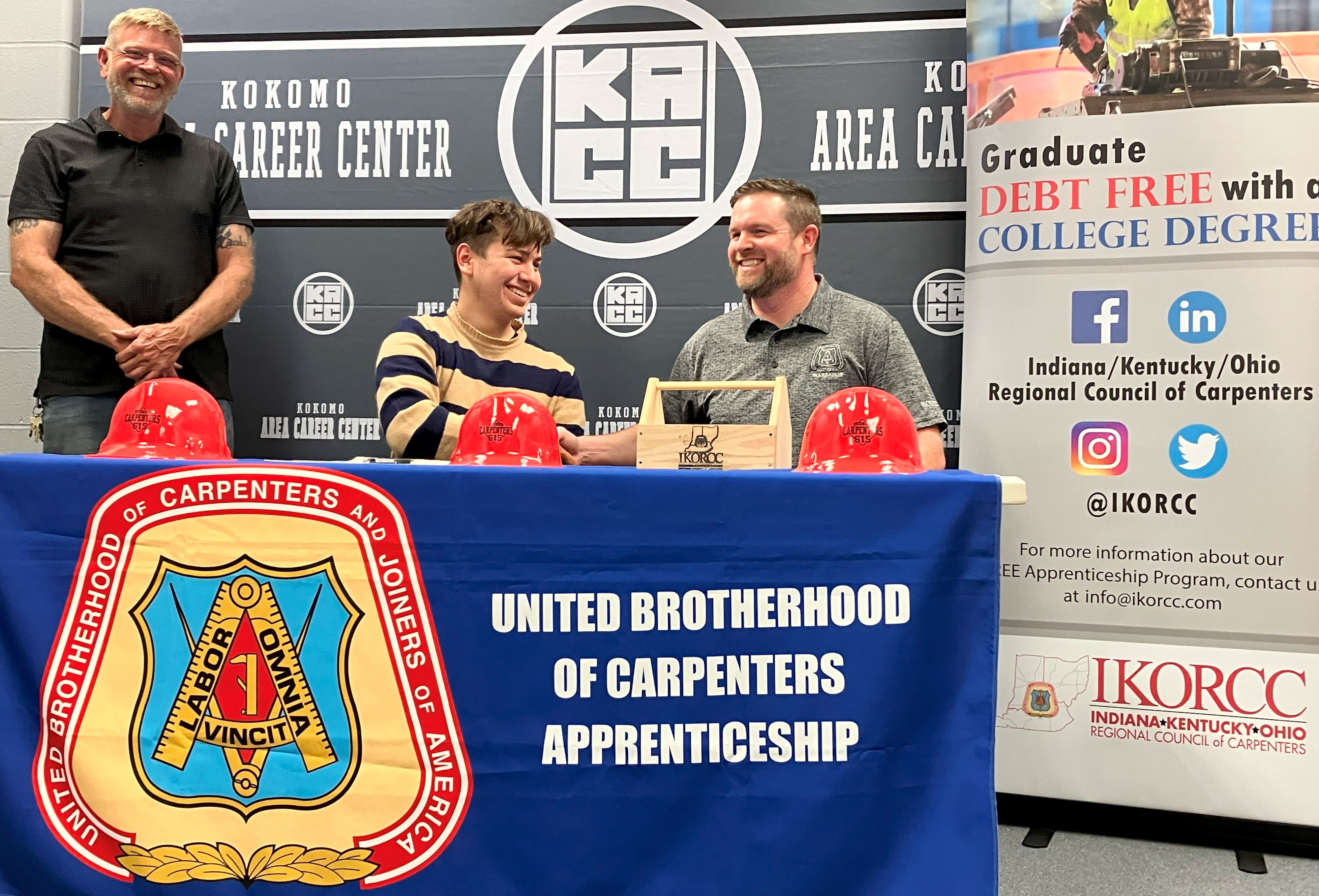 Carpenters sign three from KACC - by Patrick Munsey