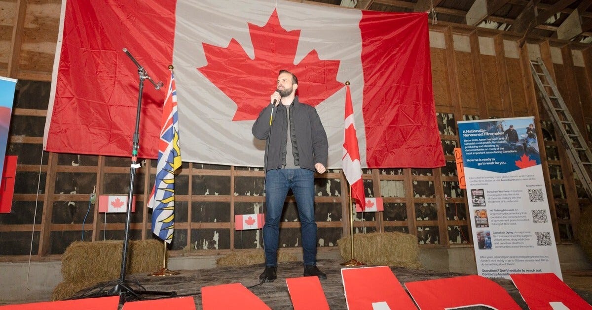 Pro-NDP anti-forestry activists bussed in to protest Aaron Gunn campaign