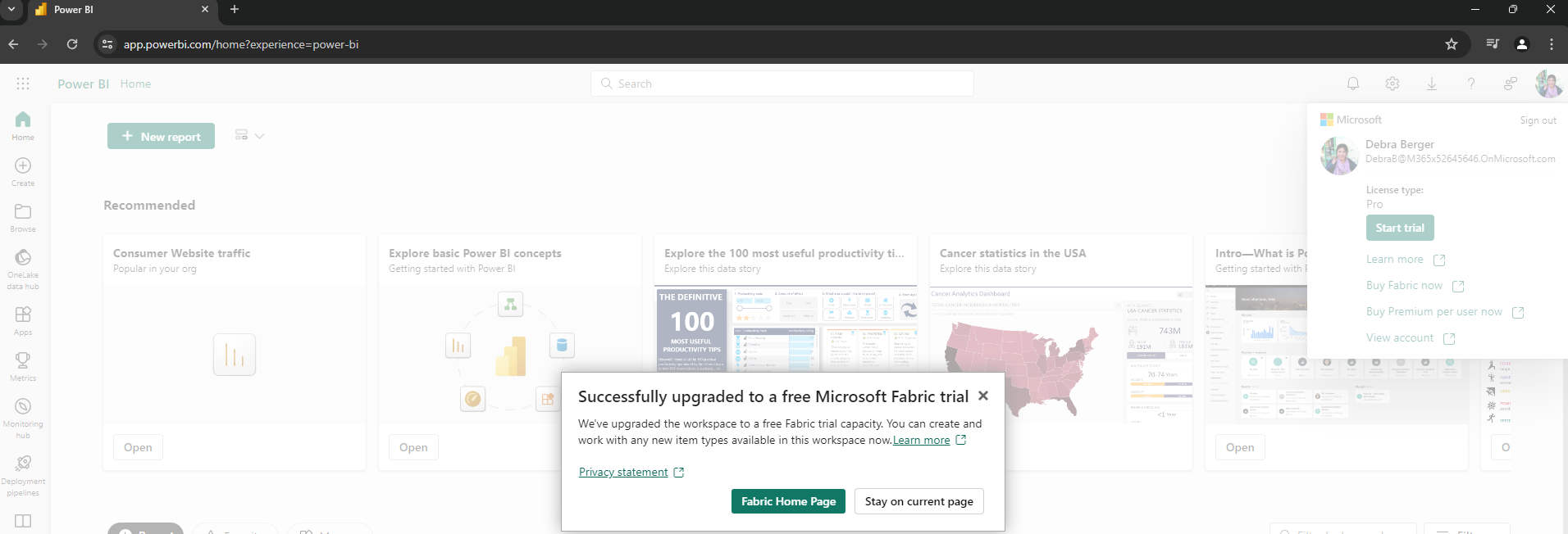 Getting Started with MS Fabric: Enabling and Activating the Trial in ...