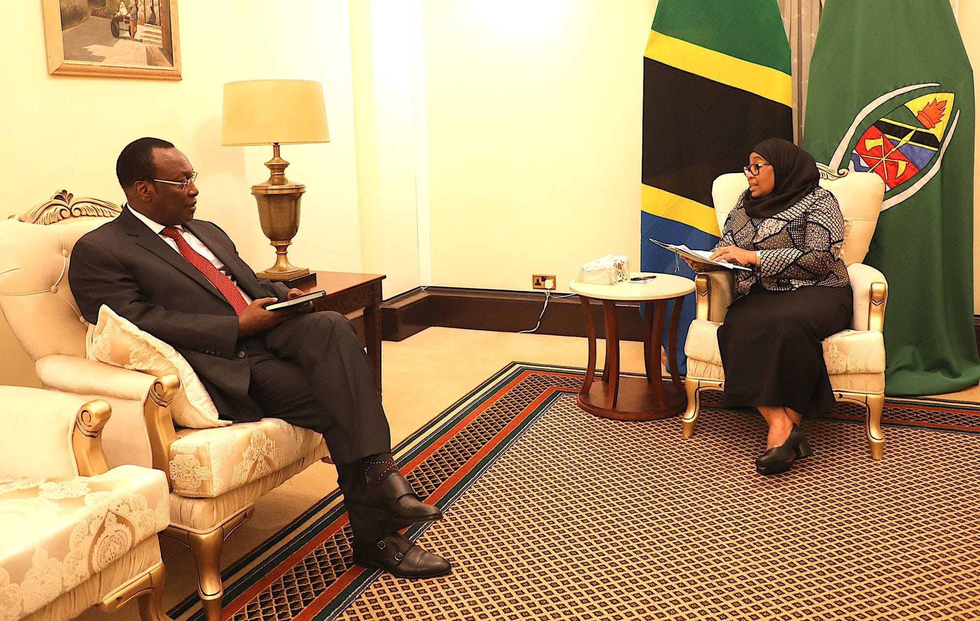 Intelligence brief: Tanzanian President Samia Suluhu Hassan meets ...