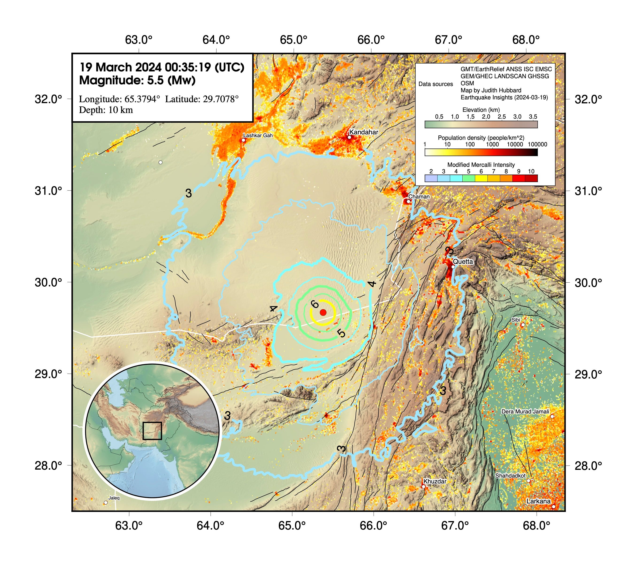 M5.5 earthquake shakes remote Registan Desert