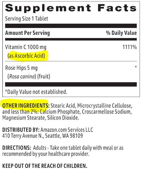 Vitamin C is GMO Corn Syrup, Mold, Chemicals, Bacteria, Bleach and More...