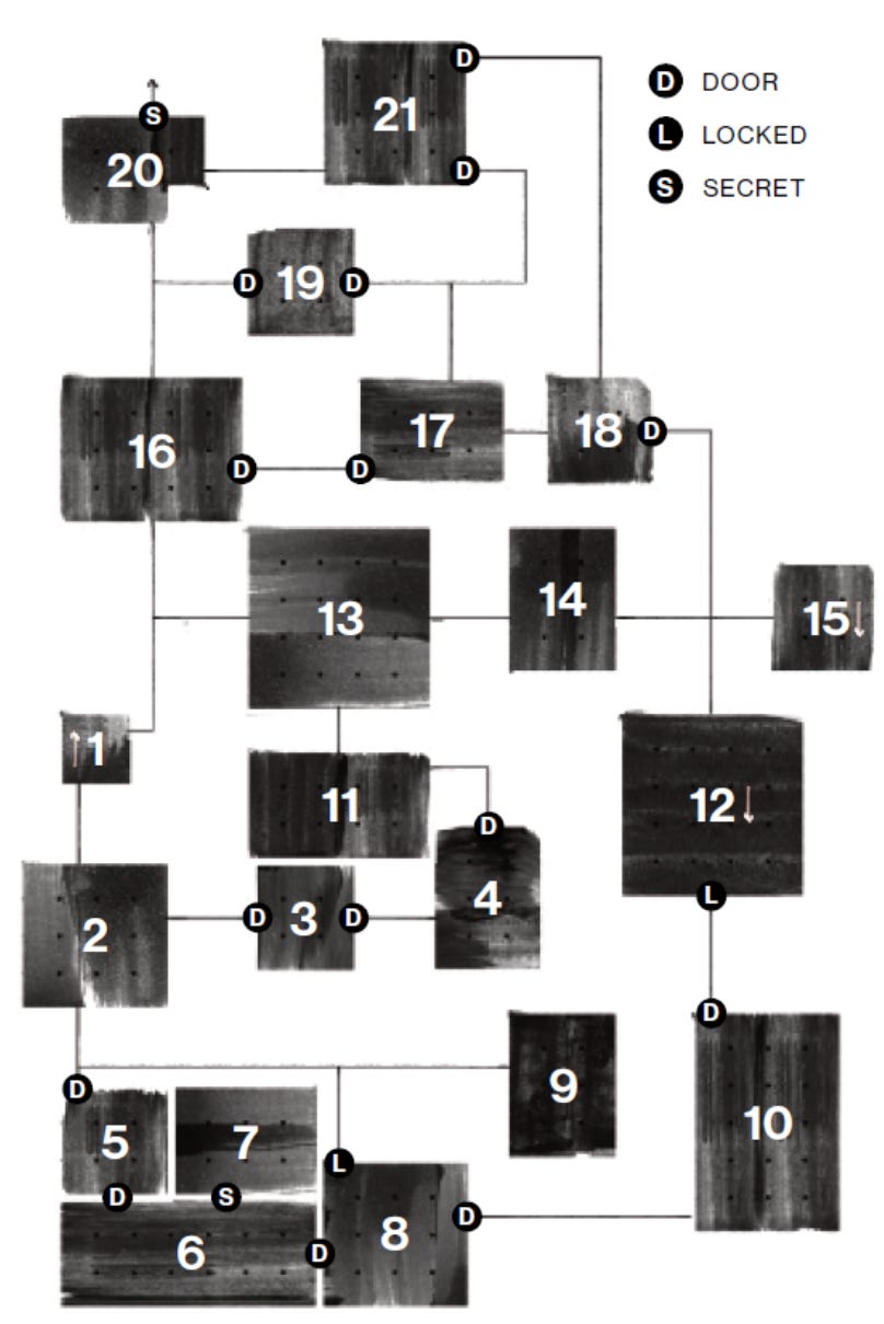 Making DnD and RPG dungeons into pointcrawls - by Murkdice