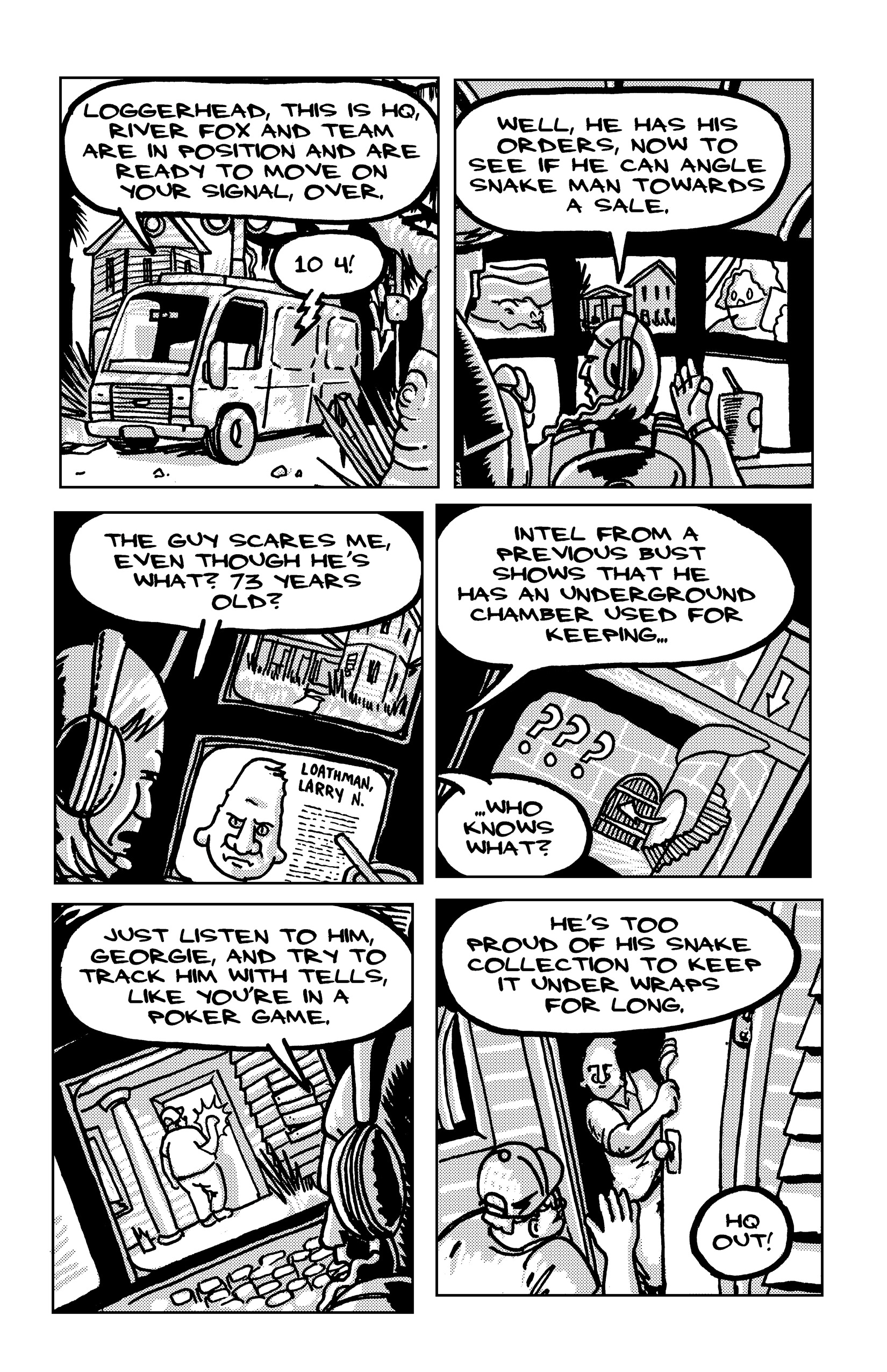 Larry Loathman Snake Master Pages 1, 2 & 3