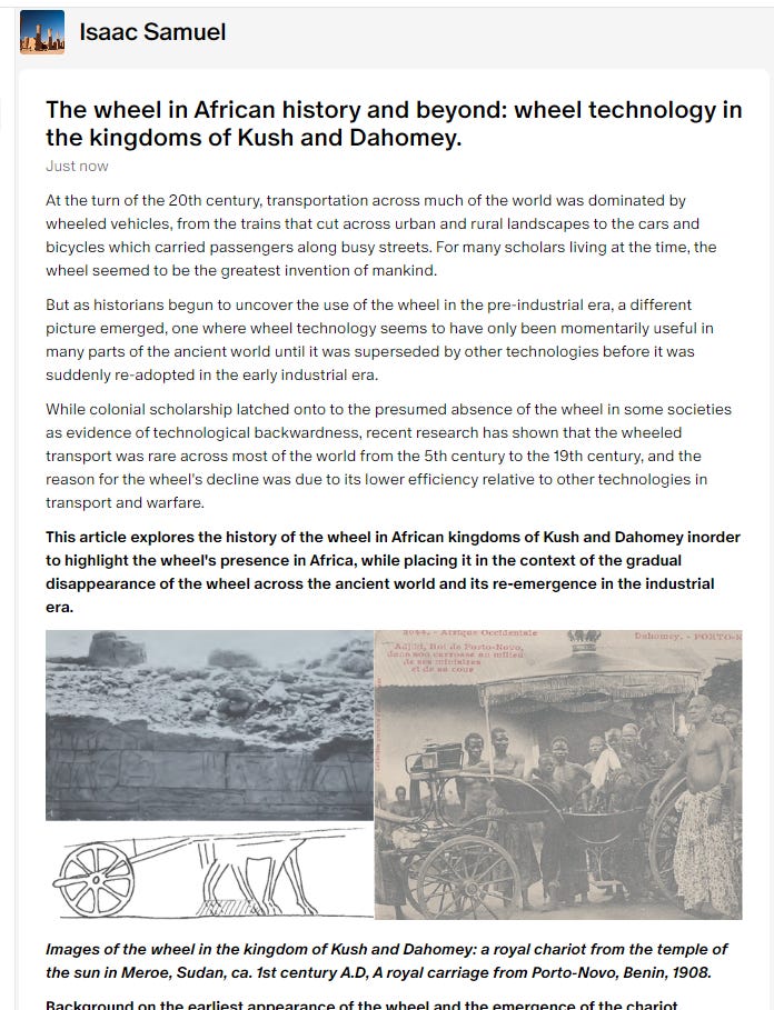 Seafaring, trade and travel in the African Atlantic. ca. 1100-1900.